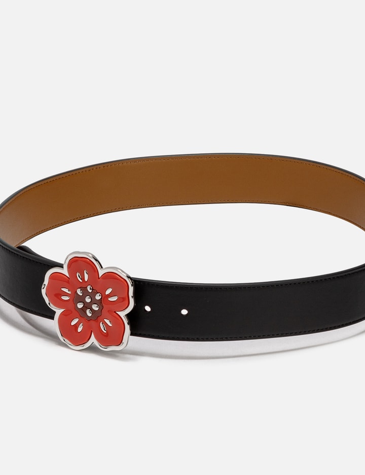 Kenzo - 'Boke Flower' Wide Reversible Leather Belt | HBX
