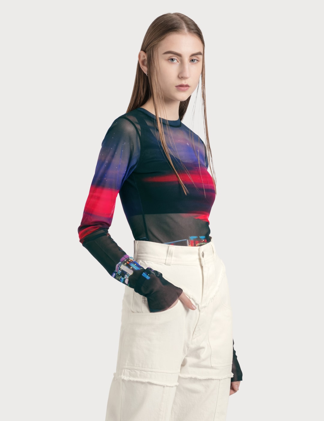 AMBUSH® - Printed Power Mesh Top | HBX - Globally Curated Fashion and ...