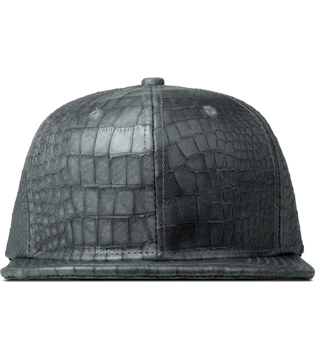 Stampd - Grey Lambskin Lux Python 6 Panel Blank Snapback Cap | HBX - 하입 ...