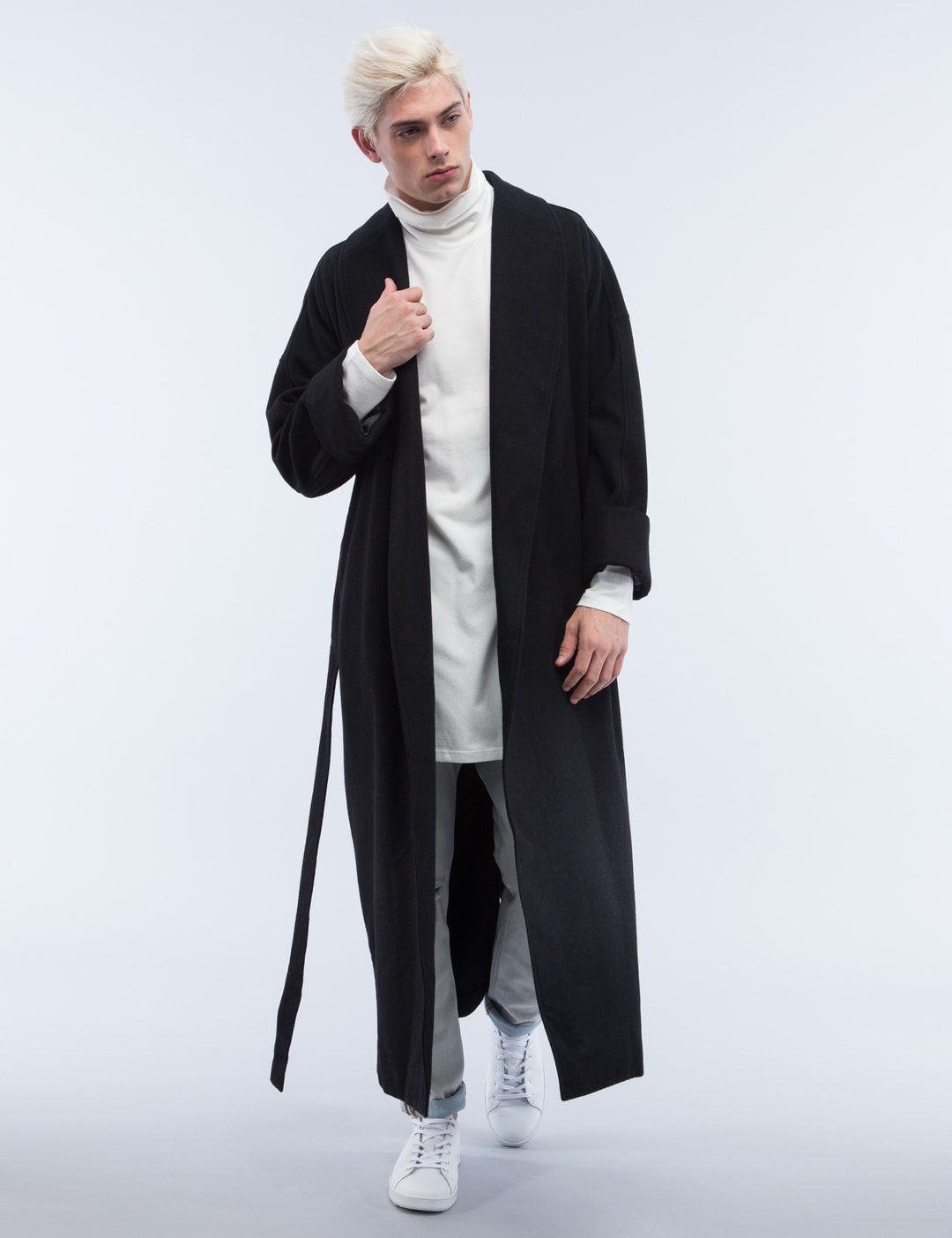D BY D - Shawl Collar Long Robe Coat | HBX - Globally Curated Fashion ...