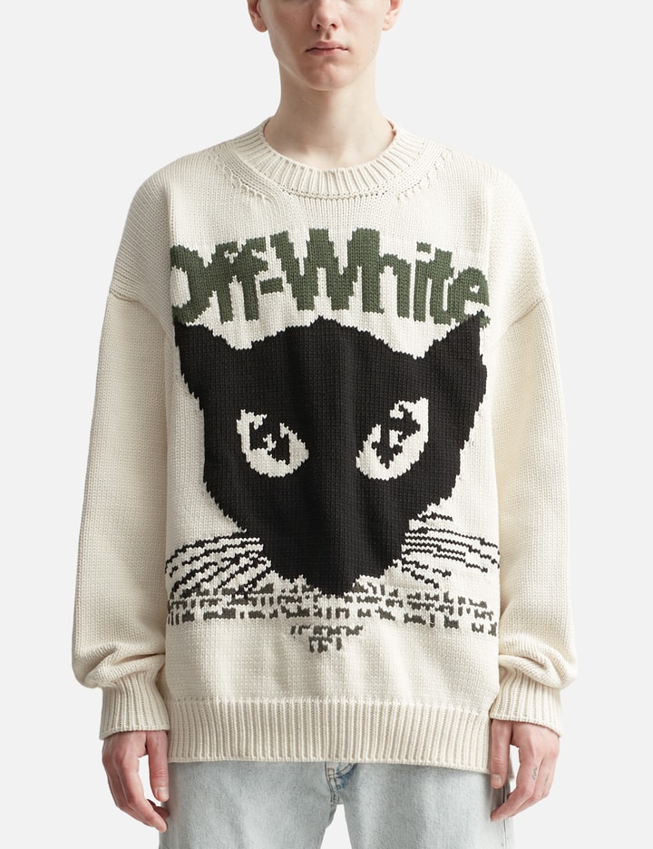 Off-White™ - CAT CHUNKY CREWNECK | HBX - Globally Curated Fashion and ...