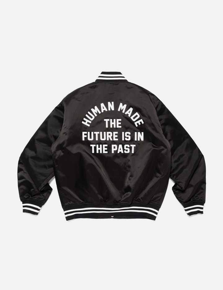 Human Made Nylon Stadium Jacket - Shiny nylon, quilted lining, logo ...