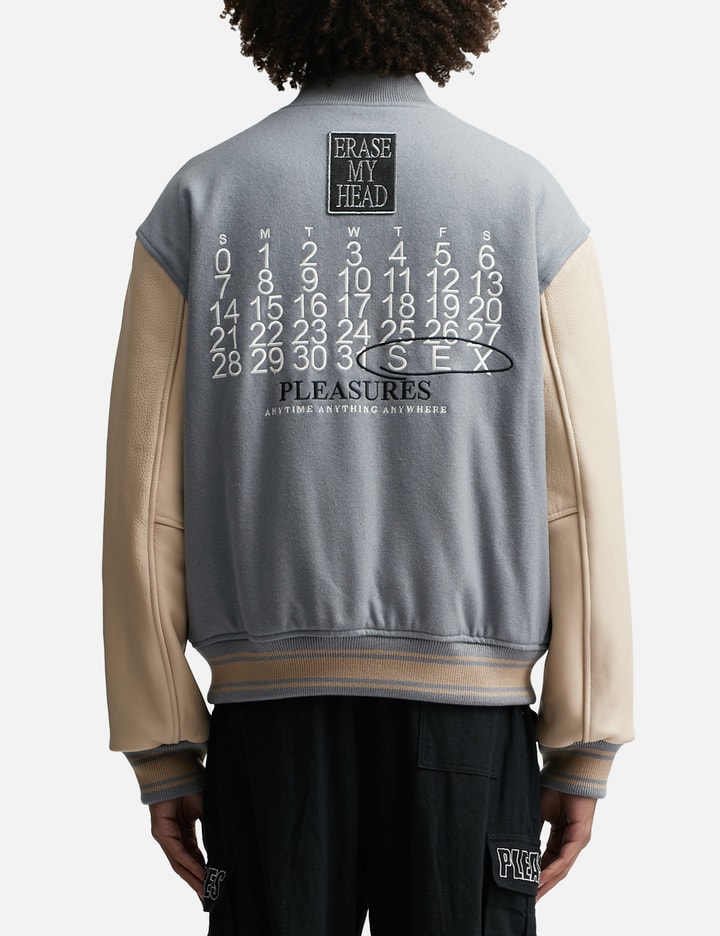 Pleasures - Calendar Varsity Jacket | HBX