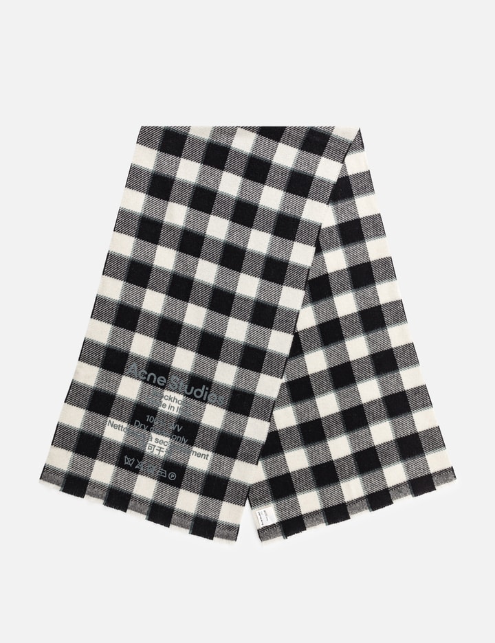 Acne Studios - Check Wool Scarf | HBX - Globally Curated Fashion and ...