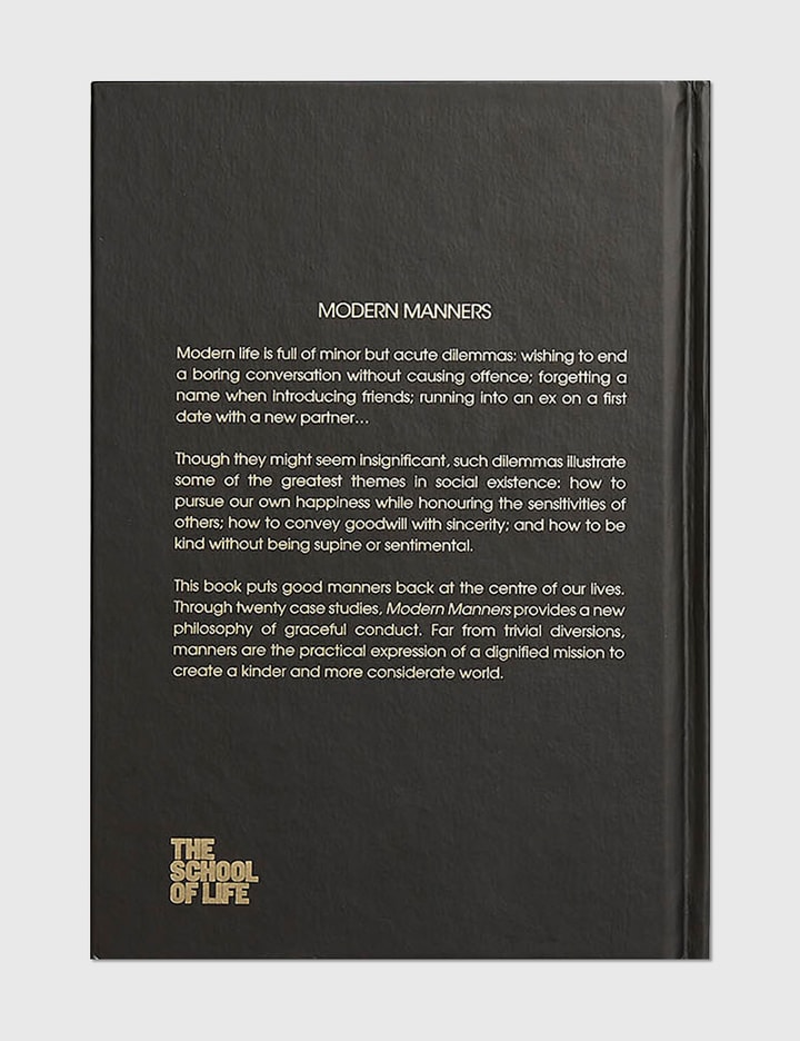 The School of Life - The School of Life Guide to Modern Manners | HBX ...