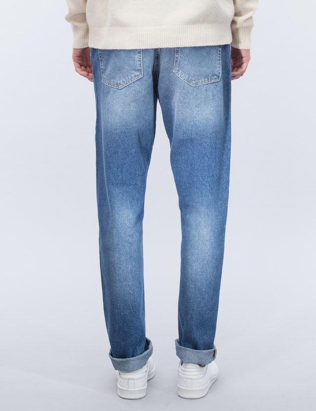 Wood Wood - Wes Classic Blue Vintage Jeans | HBX