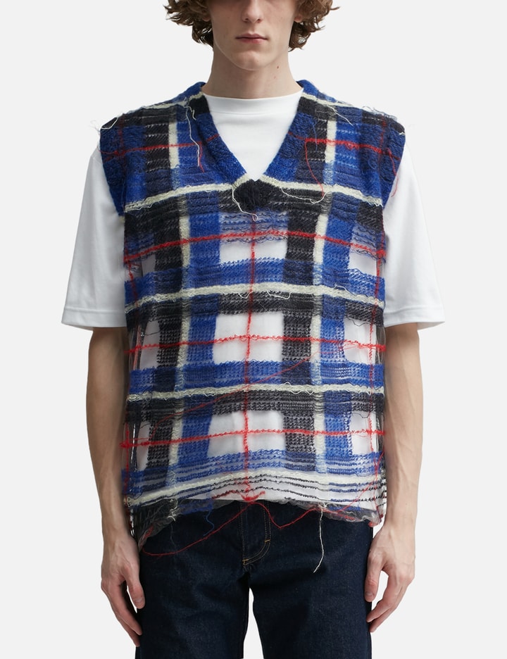 Maison Margiela - Check Sheer Vest | HBX