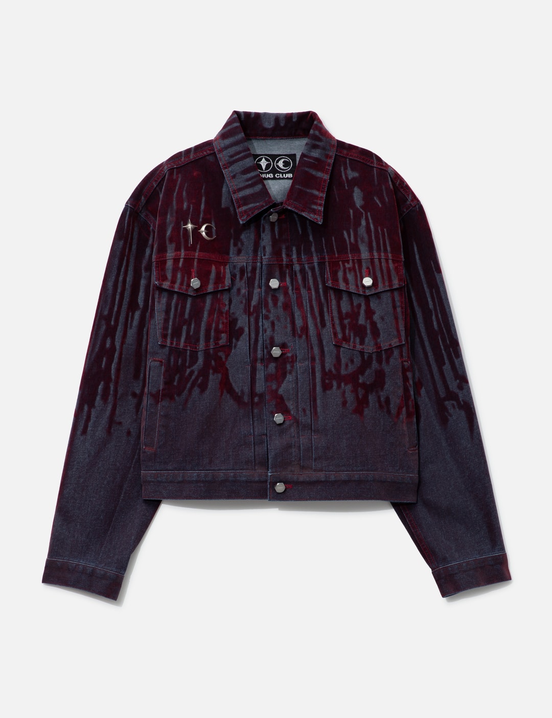 THUG CLUB - Blood Lazered Denim Jacket | HBX