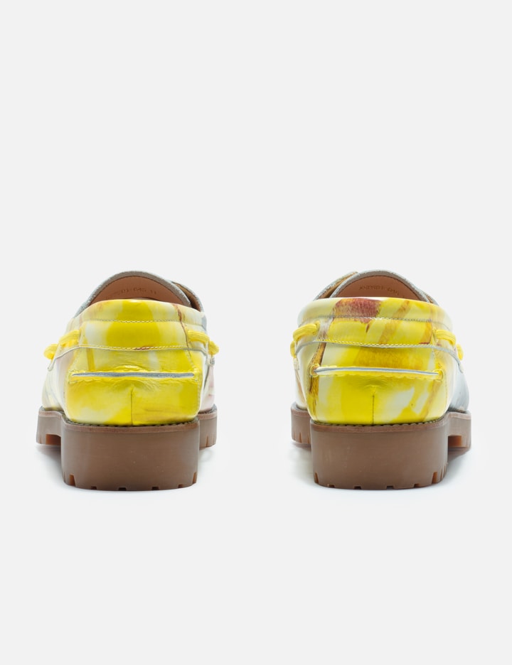 KidSuper Painted Lug Loafer - Yellow pigskin leather loafer with all ...