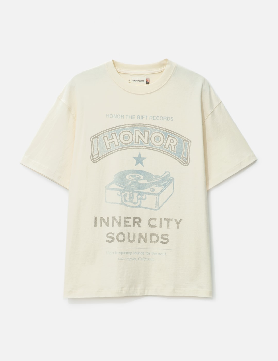 HONOR THE GIFT - HONOR RECORDS T-shirt | HBX - Globally Curated Fashion ...