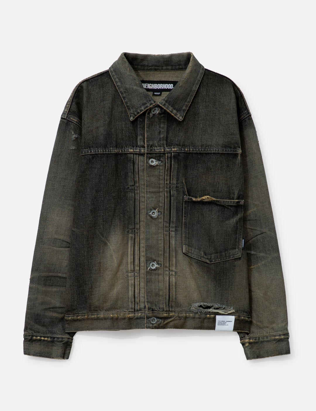 NEIGHBORHOOD - SAVAGE DENIM TYPE-1 JACKET | HBX - Globally Curated ...