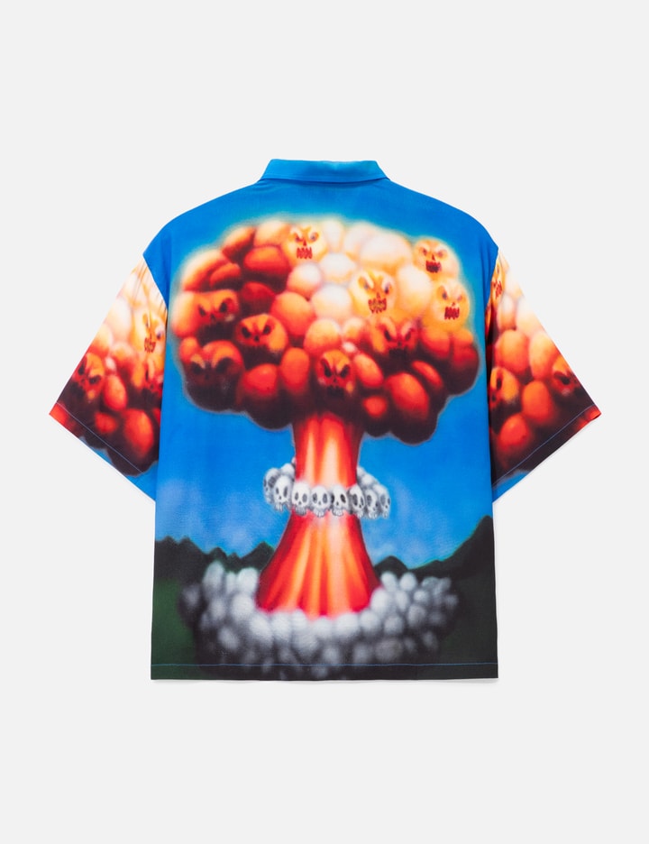 Brain Dead Explosion 短袖鈕扣襯衫 - 滿版藝術印花配搭透氣物料，展現獨特街頭風格。 | HBX