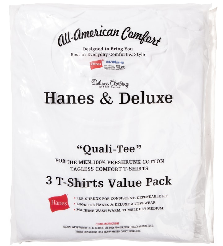 DELUXE - Deluxe x Hanes 3 Value Pack Crew Neck T-Shirt | HBX ...