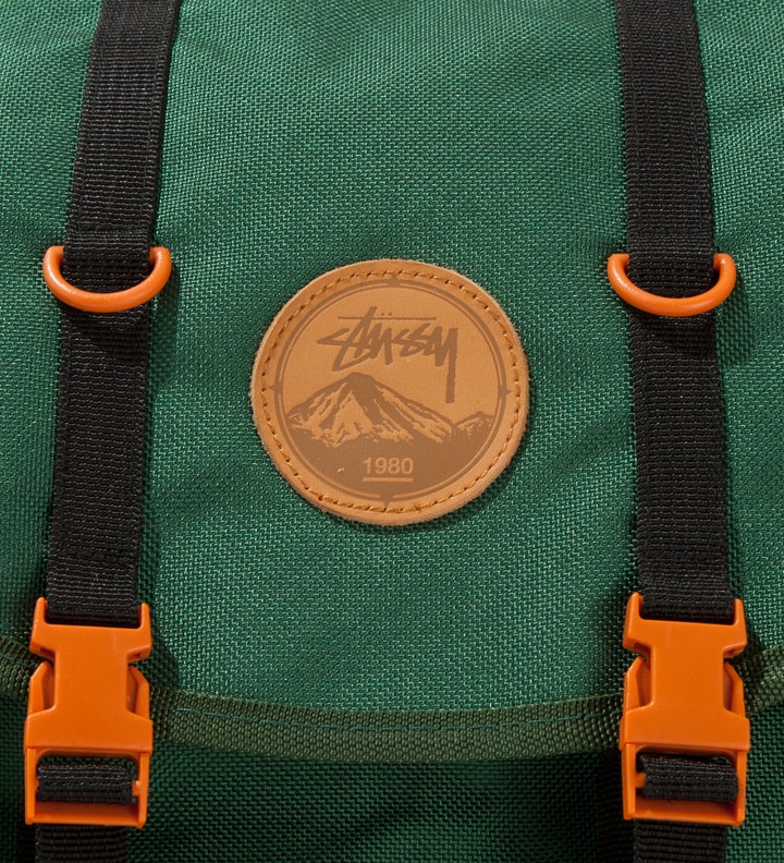 Stüssy - Green Double Strap Backpack | HBX - Globally Curated Fashion ...