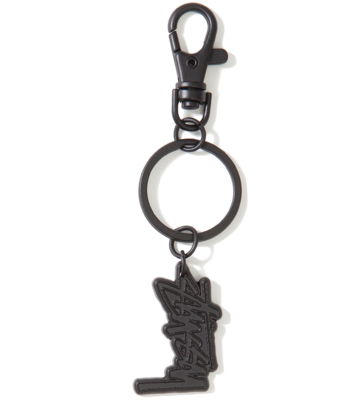 Stüssy - Black Stock O-Ring Keychain | HBX - Globally Curated Fashion ...
