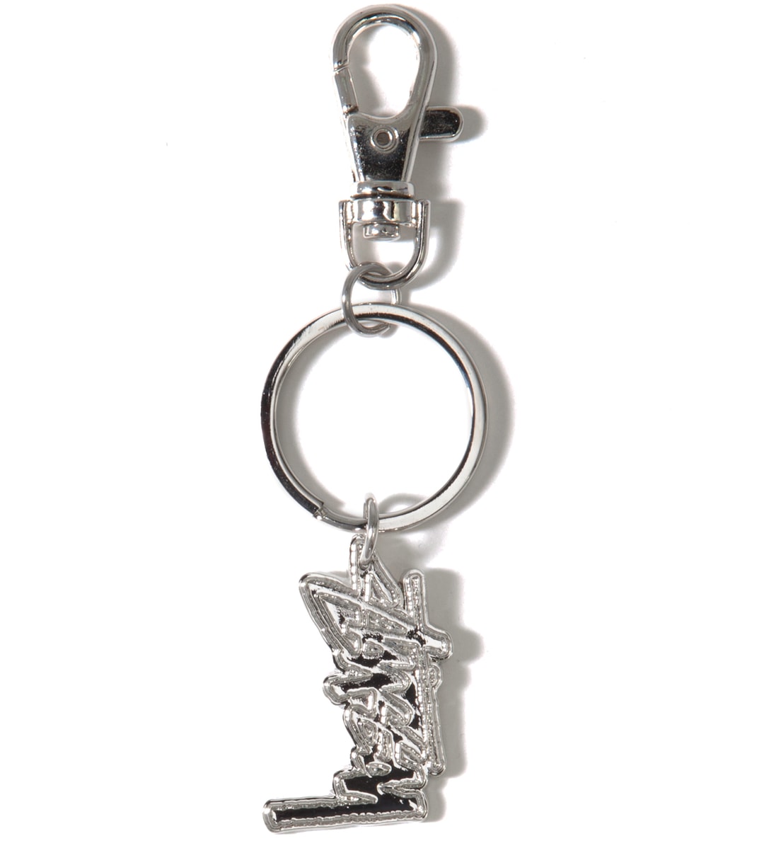 Stüssy - Silver Stock O-Ring Keychain | HBX