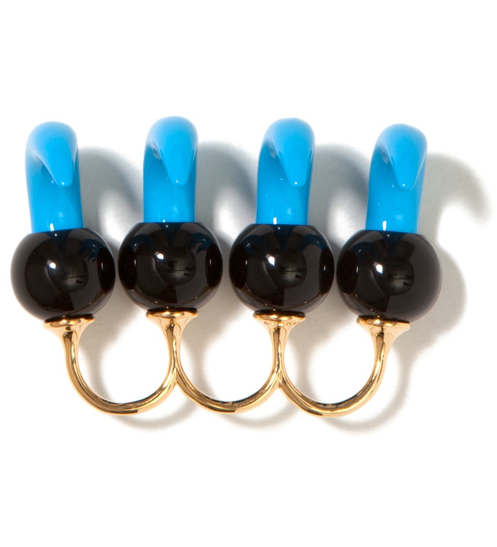 AMBUSH® - Blue Claw Ring | HBX - Globally Curated Fashion and Lifestyle ...