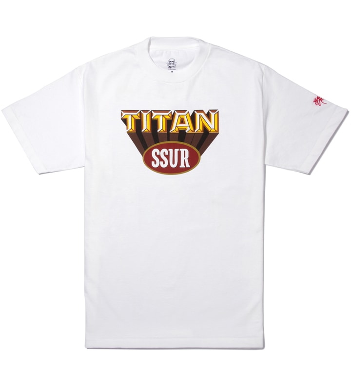 SSUR - White Titan T-Shirt | HBX - Globally Curated Fashion and ...