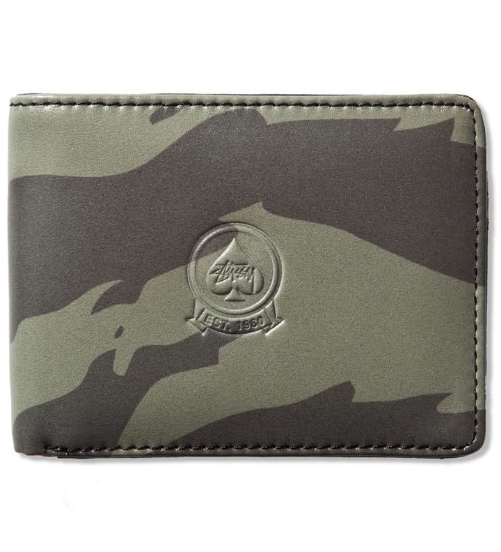 Stüssy - Tiger Military Bi-Fold Wallet | HBX - Globally Curated Fashion ...