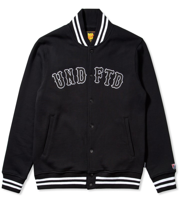 Undefeated - Black UNDFTD Fleece Varsity | HBX - Globally Curated ...
