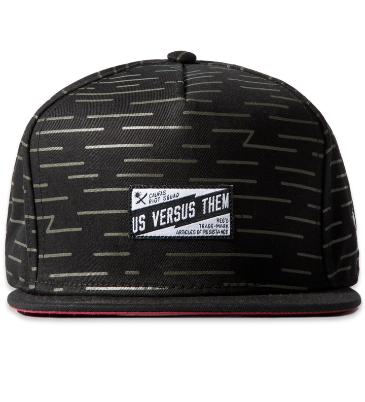 Us Versus Them - Black Sideways Snapback Cap | HBX - Globally Curated ...