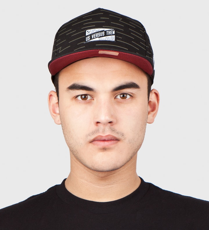 Us Versus Them - Black Sideways Snapback Cap | HBX - Globally Curated ...