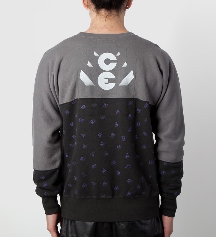 C.E - Black Terminals Pattern Sweater | HBX - Globally Curated Fashion ...