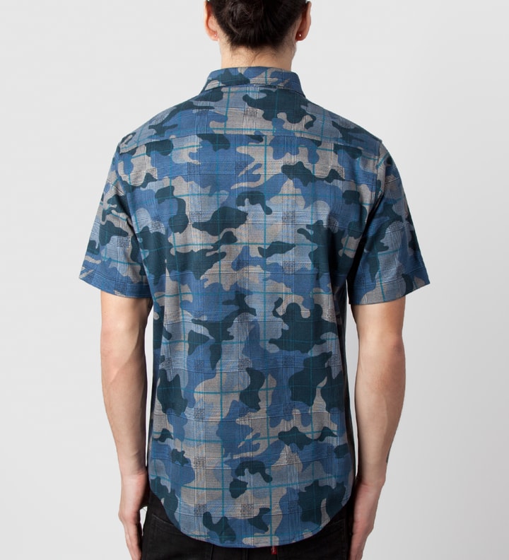 GPPR - Blue Camo Trapper Shirt | HBX