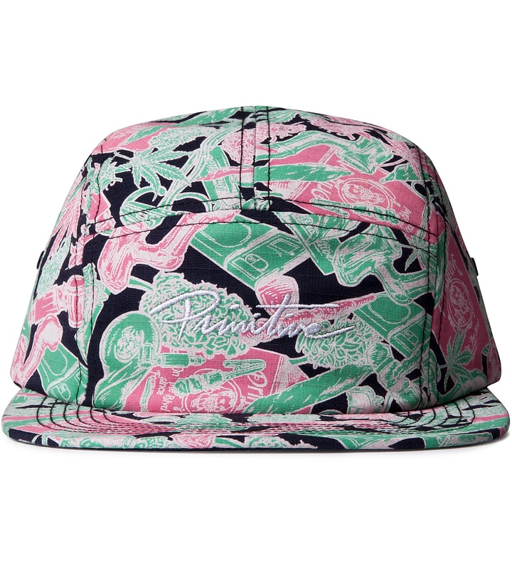 Primitive - Navy/Multi Smokers Only 5 Panel Cap | HBX - Globally ...