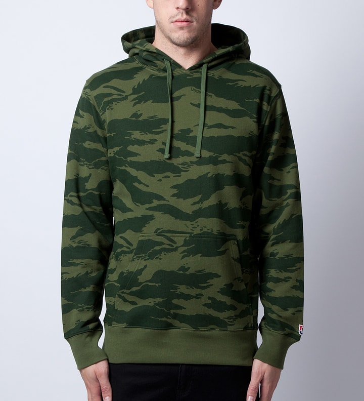 Undefeated - Olive Combat Pullover Hoodie | HBX - Globally Curated ...