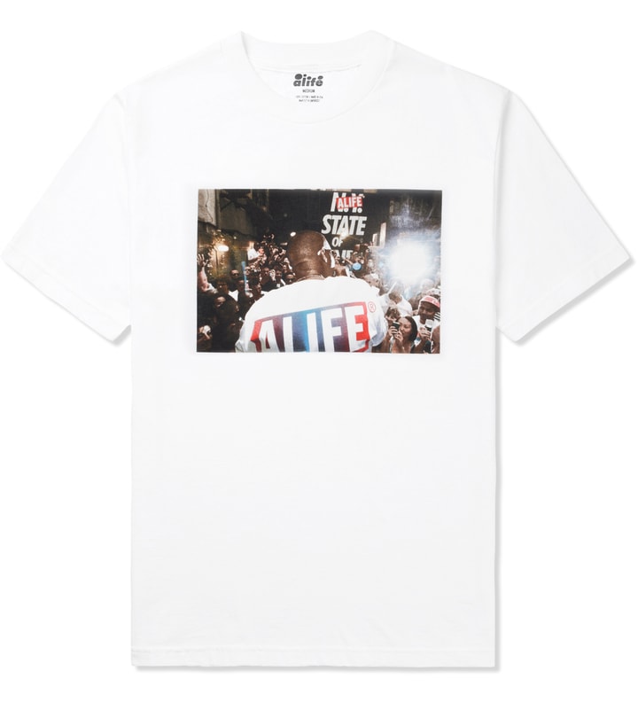 ALIFE - White NAS For Alife T-Shirt | HBX - Globally Curated Fashion ...