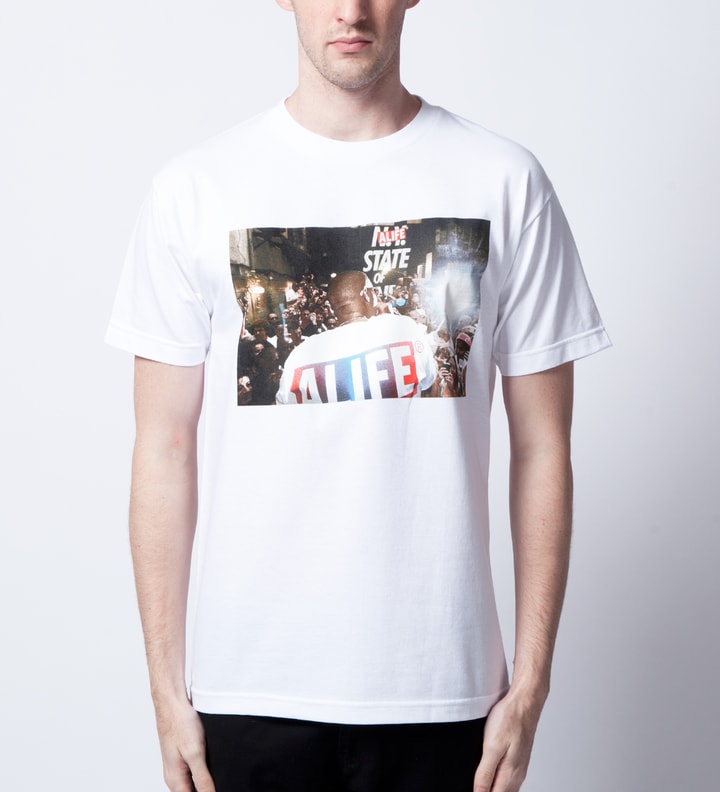 ALIFE - White NAS For Alife T-Shirt | HBX - Globally Curated Fashion ...