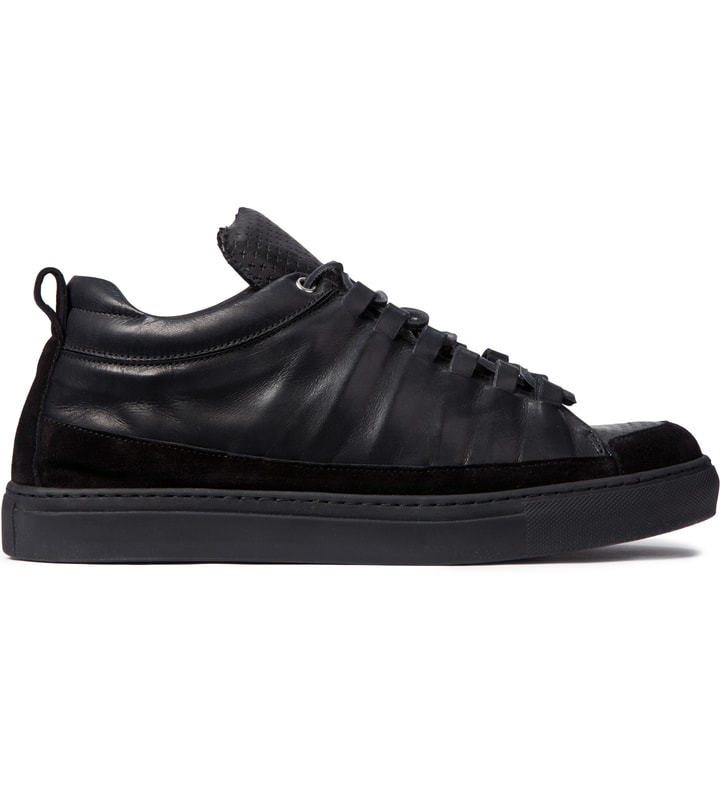 Damir Doma - Black Fune Low Layered Sneakers | HBX - Globally Curated ...