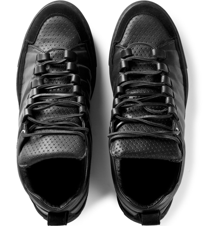 Damir Doma - Black Fune Low Layered Sneakers | HBX - Globally Curated ...