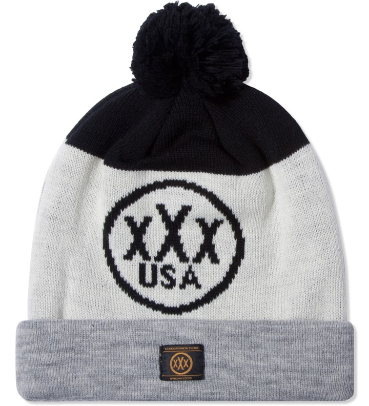 10.Deep - White XXX USA Beanie | HBX - Globally Curated Fashion and Lifestyle by Hypebeast