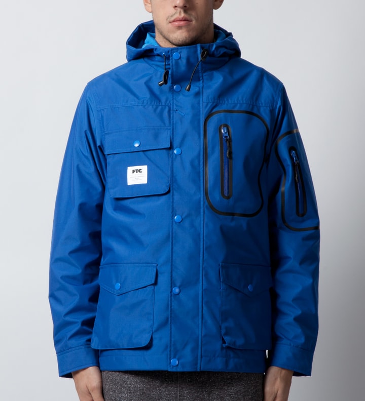 FTC - Blue Waterproof 3L MT Jacket | HBX - Globally Curated Fashion and ...