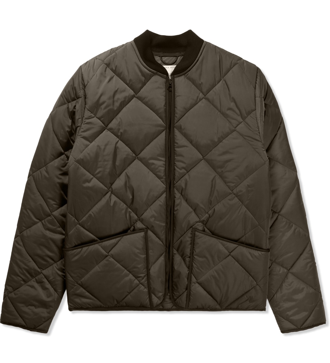 Patrik Ervell - Olive Zip Up Quilted Jacket | HBX - Globally Curated ...