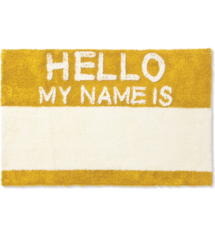 SECOND LAB - Yellow HELLO MY NAME IS RUG | HBX