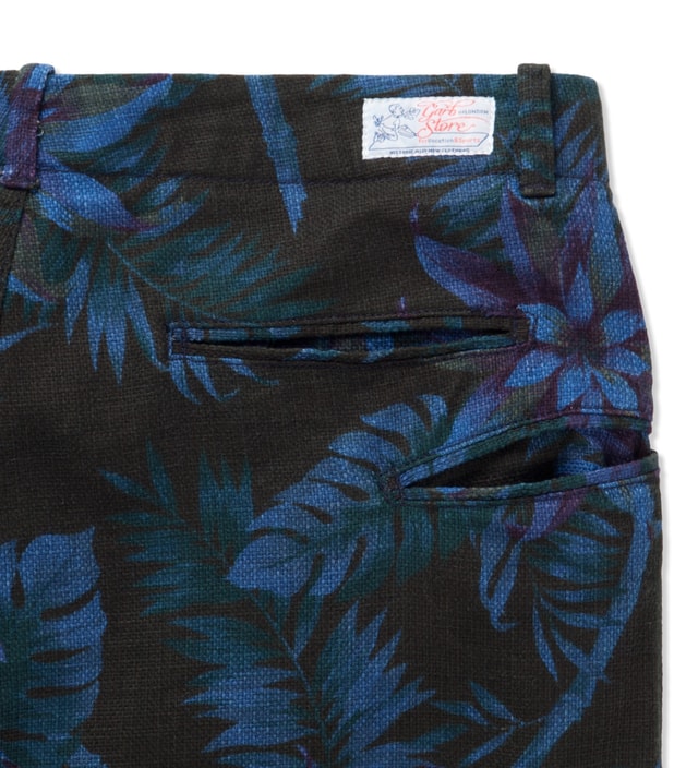 GARBSTORE - Navy Tropical Five Jet Chino Shorts | HBX