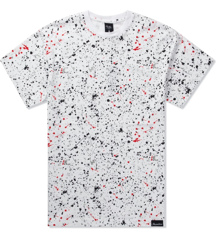 Primitive - White Paint Splatter T-Shirt | HBX - Globally Curated ...