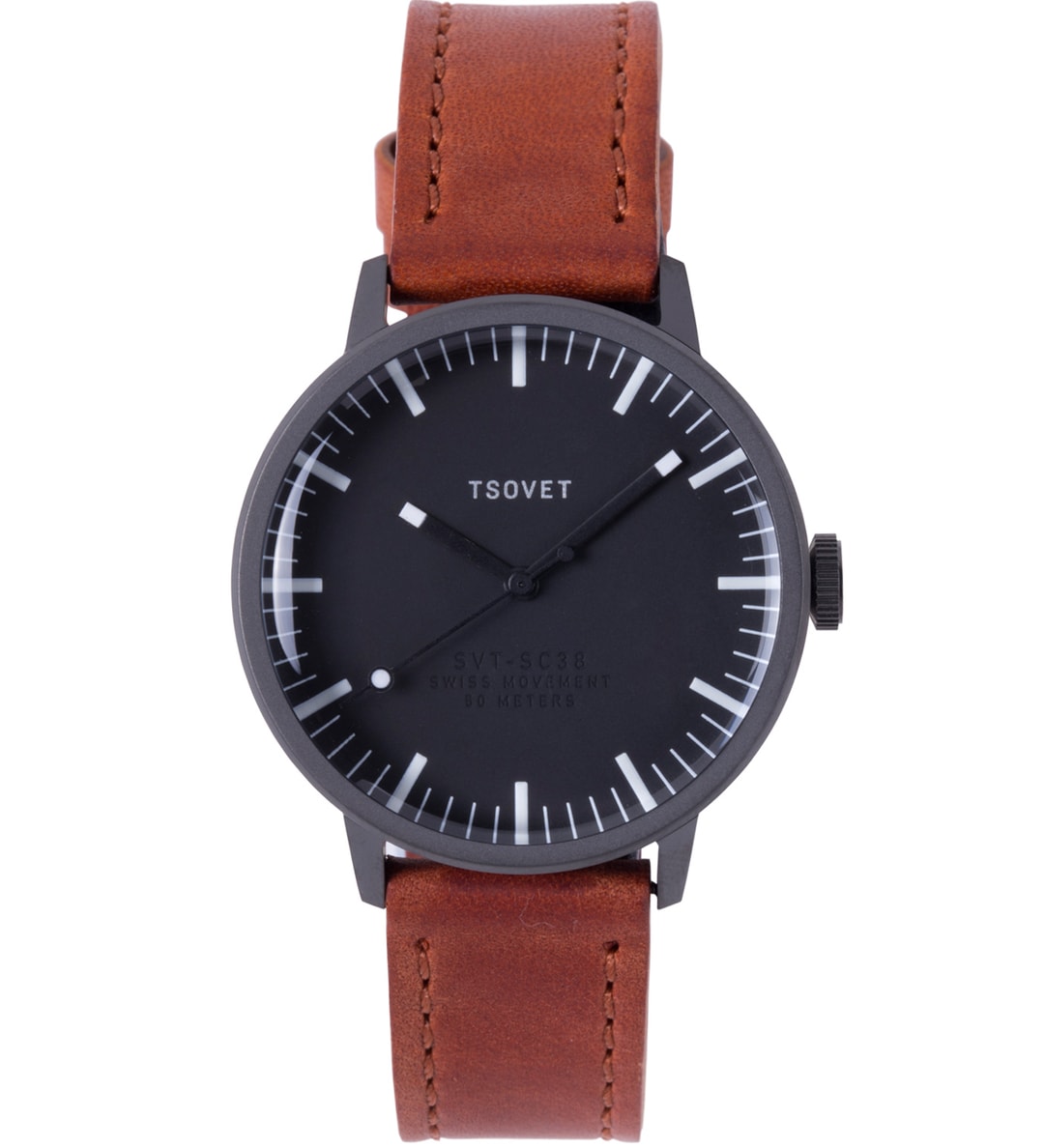 TSOVET - Gunmetal/Black w/ White SVT-SC38 Watch | HBX - Globally ...