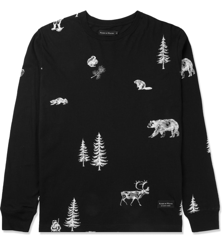 Raised By Wolves - Black Trap Life L/S T-Shirt | HBX - Globally Curated ...