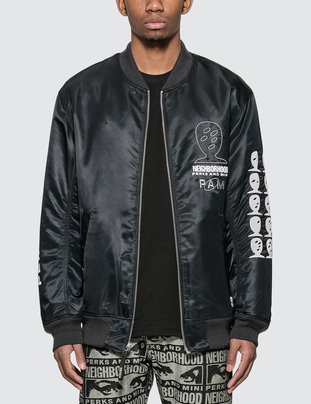 Perks and Mini - P.A.M. x Neighborhood Reversible Bomber Jacket | HBX
