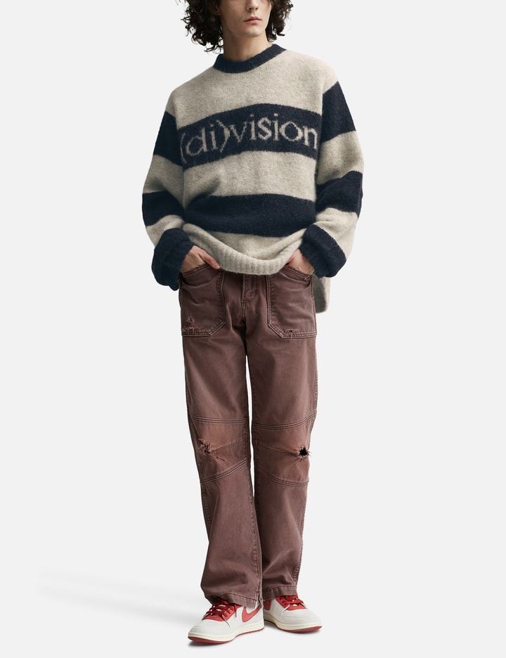 (di)vision - Striped Logo Knit Sweater | HBX - Globally Curated Fashion ...