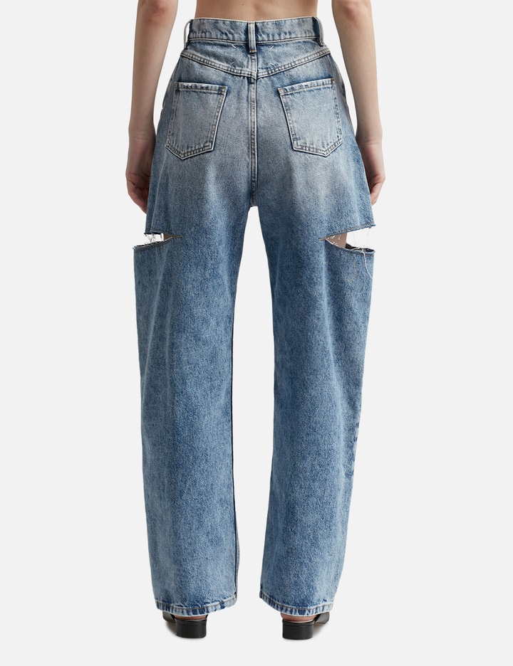 Maison Margiela - Denim Jeans With Slash Details | HBX - Globally ...