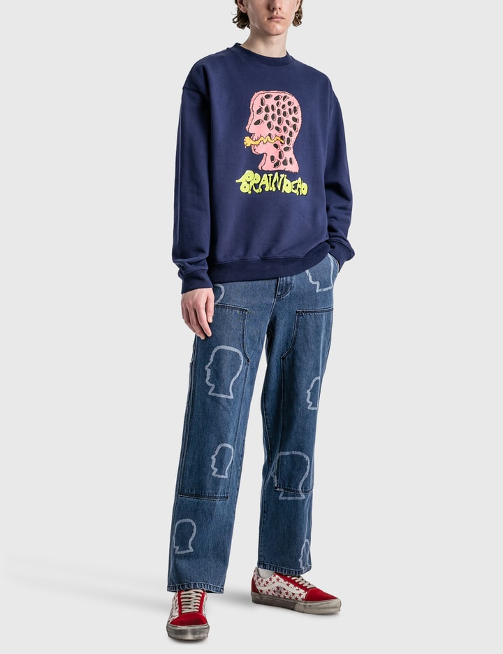 Brain Dead - Logo Head Denim Double Knee Utility Pants | HBX - Globally ...