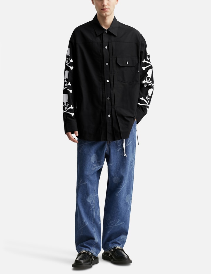 Mastermind World - Monogram Wide Denim Pants | HBX