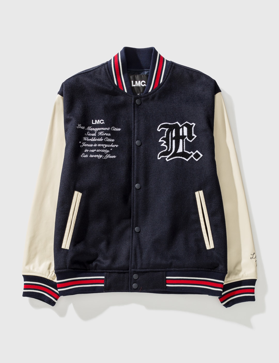 LMC - LMC Janus Wool Varsity Jacket | HBX - Globally Curated Fashion ...