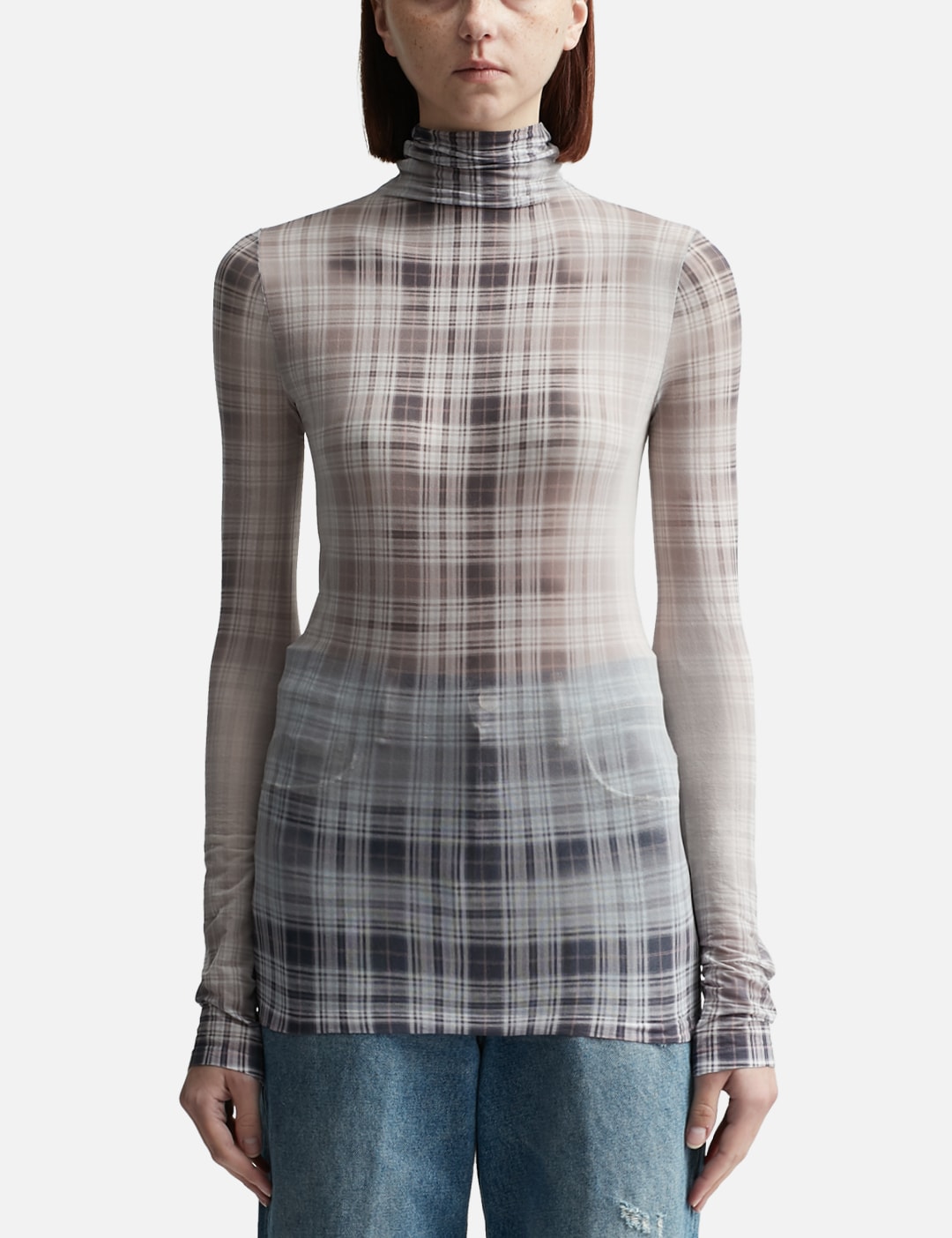 Acne Studios - Denise Faded Check Top | HBX
