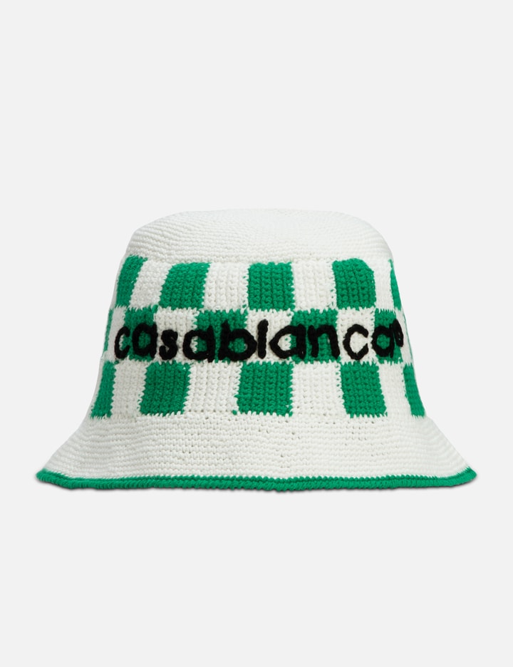 Casablanca - COTTON SQUARE CROCHET HAT | HBX